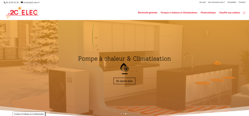 Nouveau site Internet - 2C Elec
